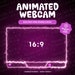 Animated Electric Pink Sparkle Star Webcam Overlay /16:9/ Neon ...