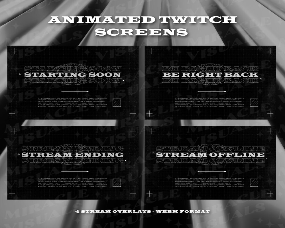 Cyber Y2k Animated Custom Twitch Overlays / Y2k / Cyber / Globe ...