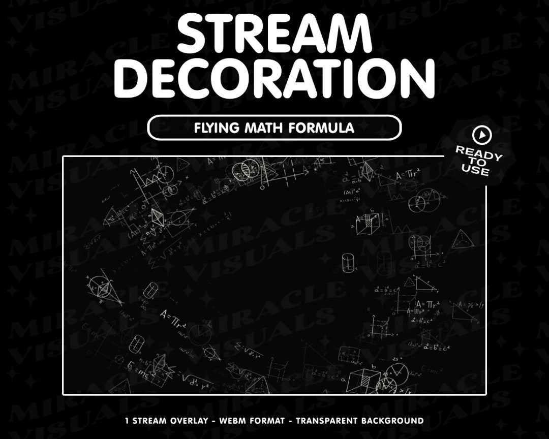 Flying Math Formula Equations Effects / Animated Stream Decoration ...
