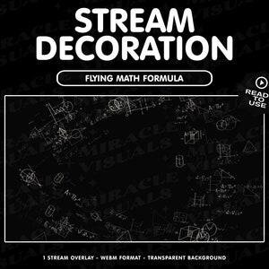 Flying Math Formula Equations Effects / Animated Stream Decoration ...