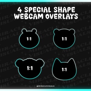 15 Animated Neon Blue Webcam Overlay / Twitch Stream Border / Webcam ...