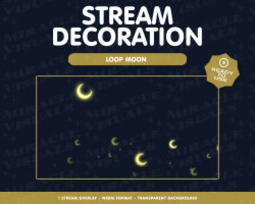 Loop Floating Moon Overlay / Moon / Moon Floating / Sailor / Neon ...