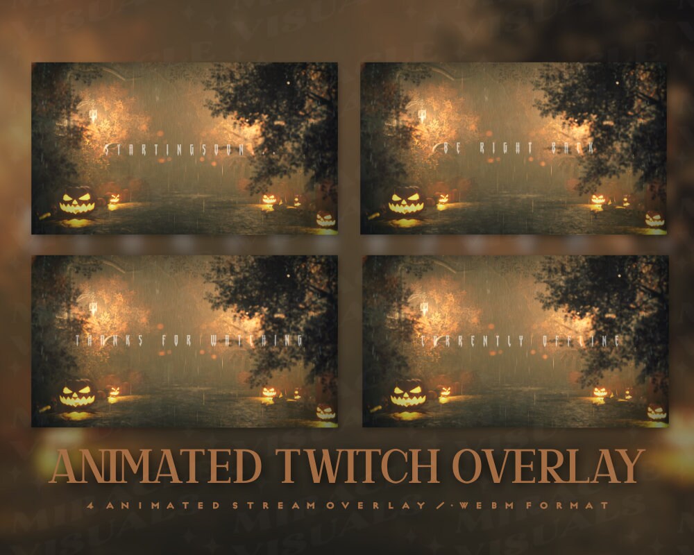 4 Animated 3D Horror Scene/ Scary / Rain /halloween/ Pumpkin - Etsy