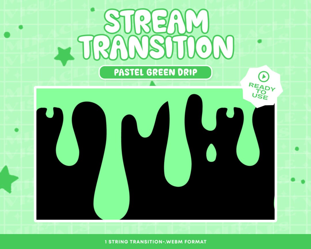 Twitch String Transition/ Pastel Green Liquid Transition / Pastel Green ...