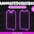 Animated Cat Purple Neon Chat Box for Twitch/ Twitch Stream Overlay ...