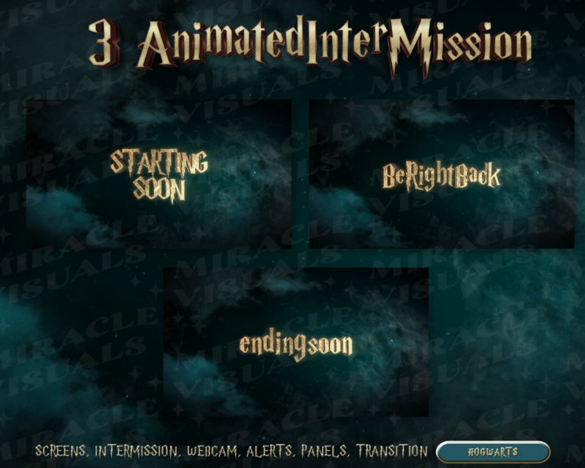 Animated Hogwarts Legacy Stream Package / Ravenclaw /harry Potte ...
