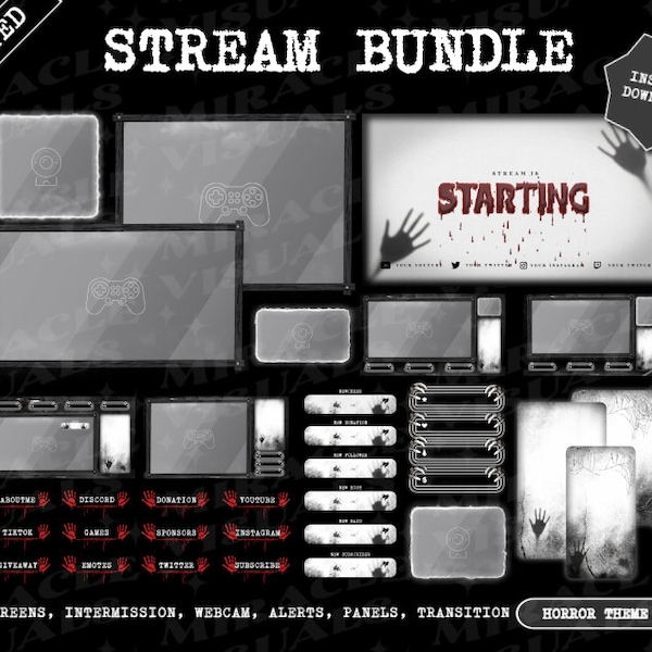 Custom Twitch Overlay Zombie - Etsy