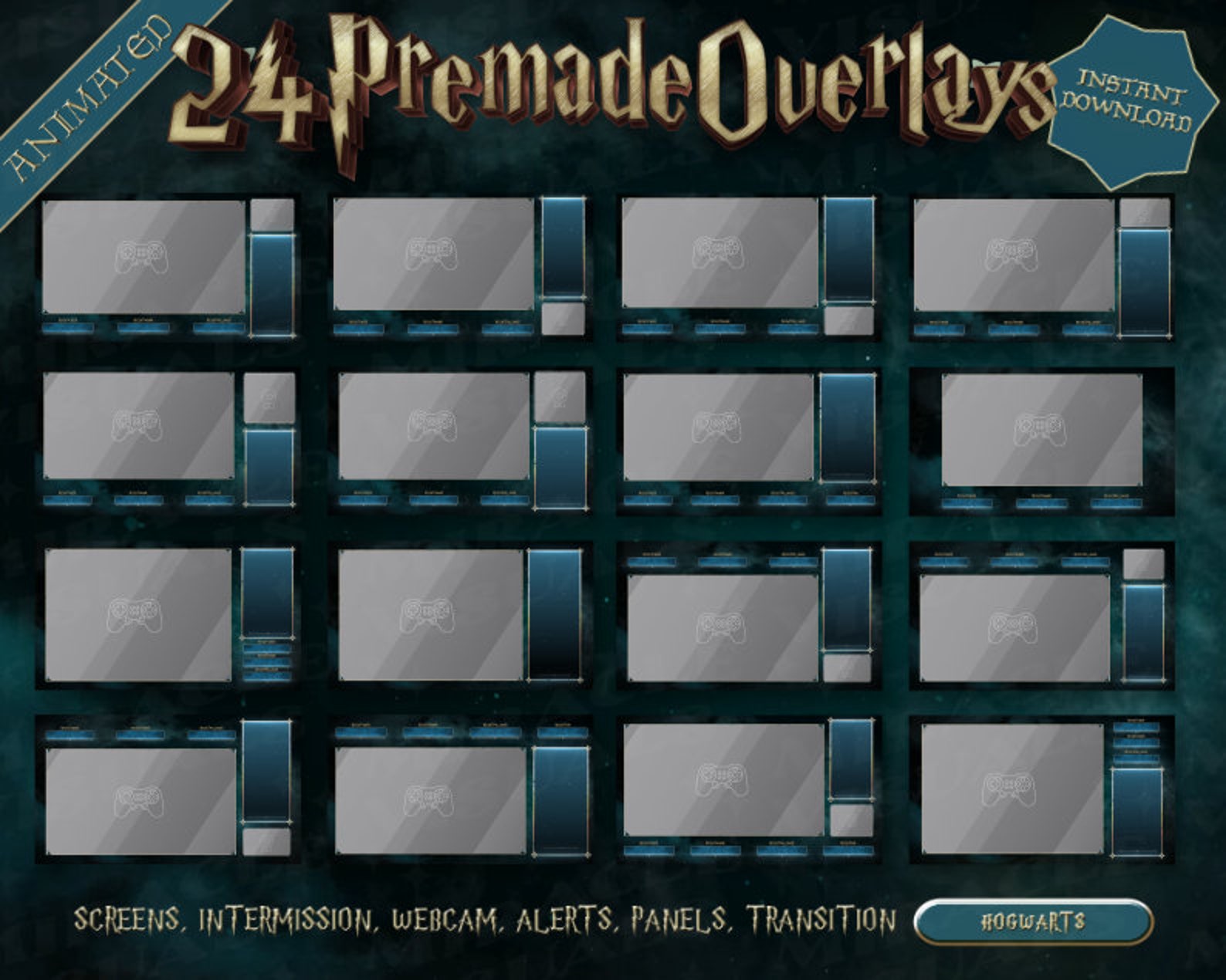 Animated Hogwarts Legacy Stream Package / Ravenclaw /harry Potte ...