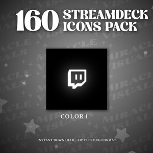 160 Neonwhite Streamdeck Icon Set | 160 Neon Pink Icon Pack for Elgato ...