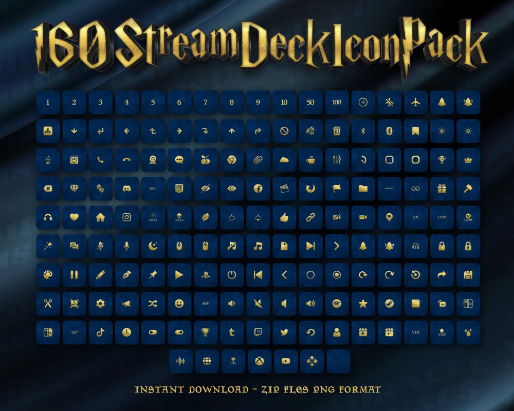 160 Ravencalw Streamdeck Icon Set Ravencakw Icon Pack for Elgato ...
