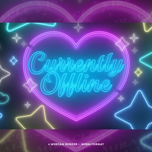 4 Neon Animated Twitch Overlay Screens / Neon / Be Right Back ...