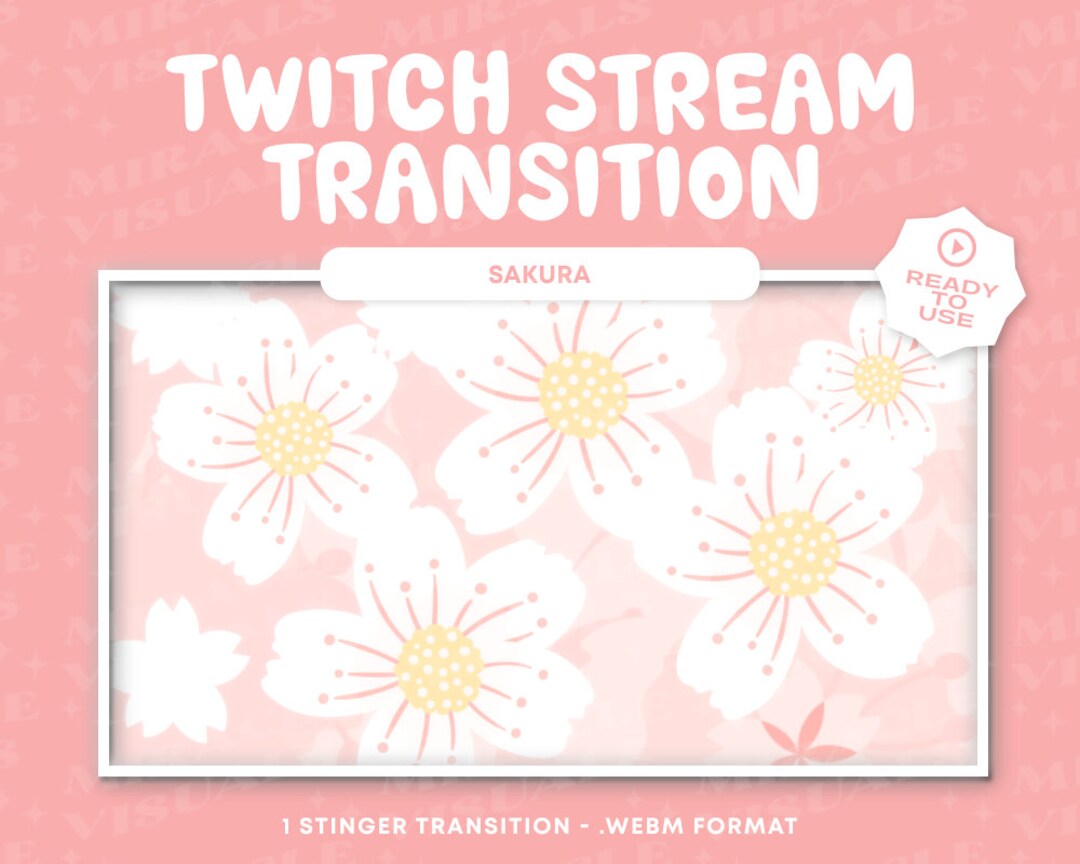 Sakura Twitch Transition / CherryBlossom Transition / Kawaii / Star ...