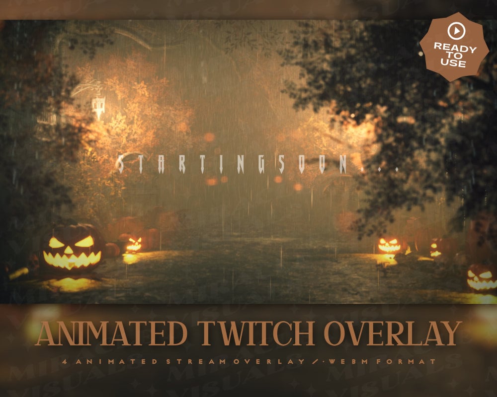 4 Animated 3D Horror Scene/ Scary / Rain /halloween/ Pumpkin - Etsy