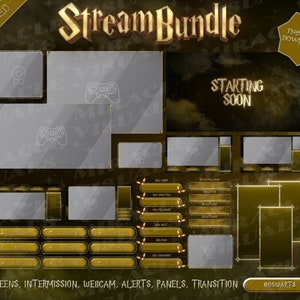 Animated Hogwarts Legacy Stream Package /hufflepuff /harry Potte ...