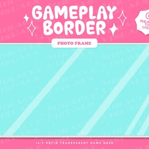 Gameplay Border Frame / Twitch Stream Border Frame / Webcam Frame ...