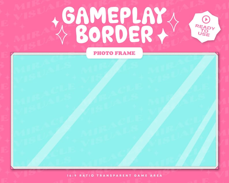 Gameplay Border Frame / Twitch Stream Border Frame / Webcam Frame ...