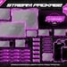 Animated Cat Purple Neon Chat Box for Twitch/ Twitch Stream Overlay ...