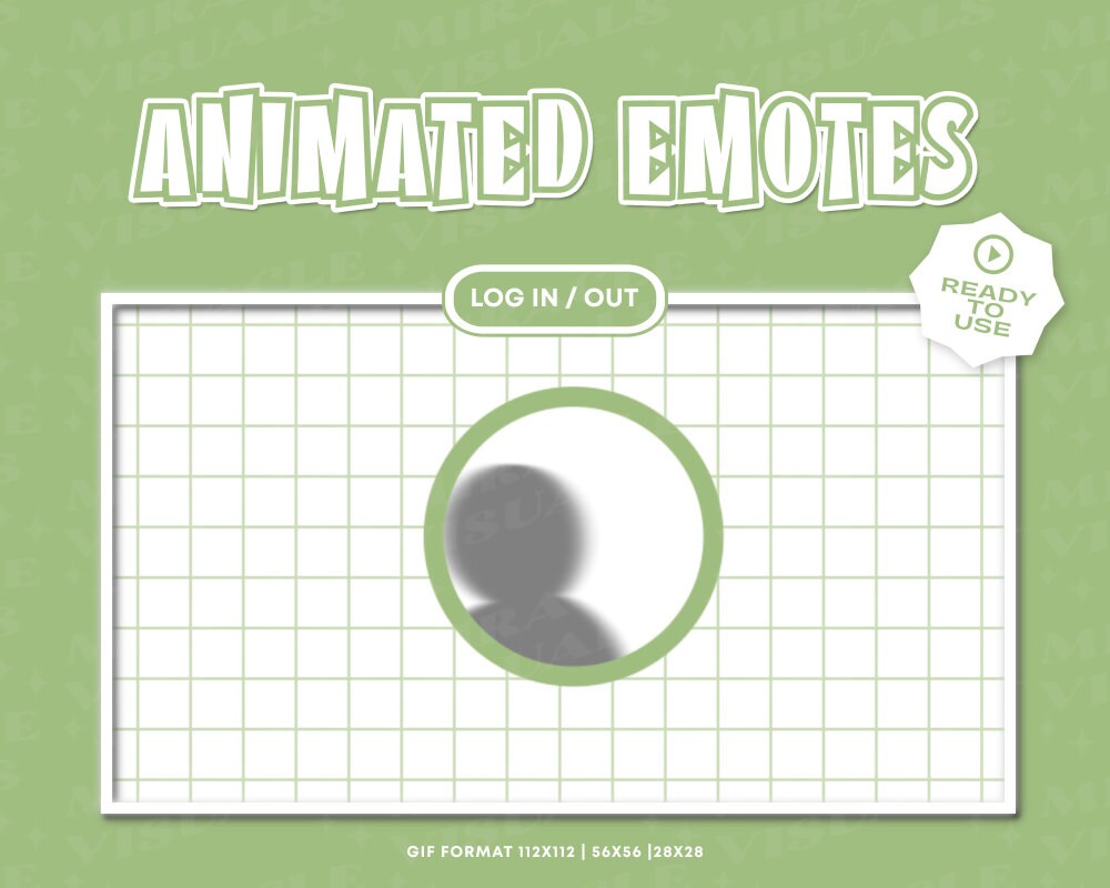 User Log in Log Out Animated Emote / Log in Emote / Me Me Emotes ...