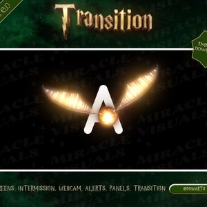 Animated Hogwarts Legacy Stream Package / Skytherin /harry Potte ...