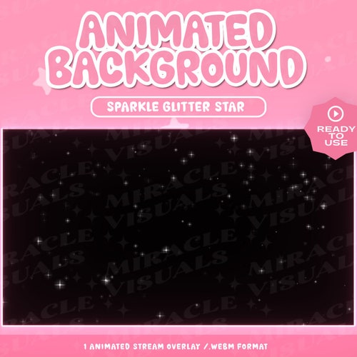 Sparkle Glitter Star Animated Loop Stream Decoration / Twitch - Etsy