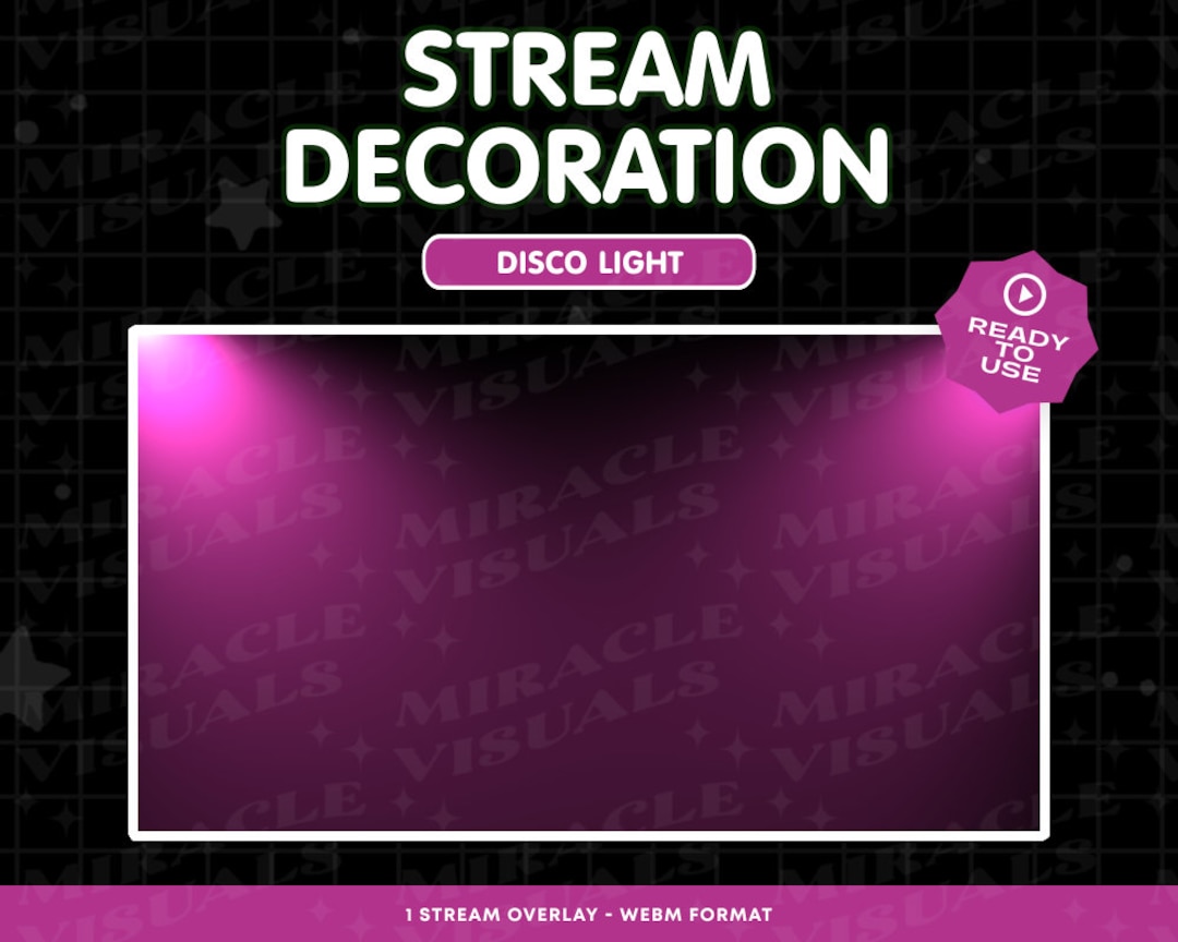 Discolight Loop Stream Decoration / Twitch Stream Stinger / Neon ...