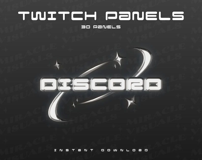 30 X Twitch Stream Panels / Y2K Metal / 2000s / Y2K Pack / Sliver ...