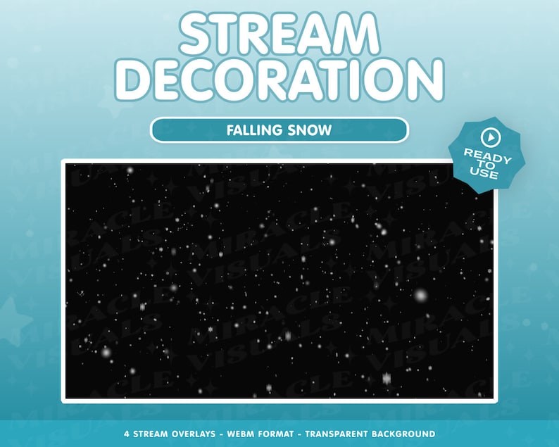 Falling Snow Animated Stream Decoration /winter / Snowfall / Xmas ...