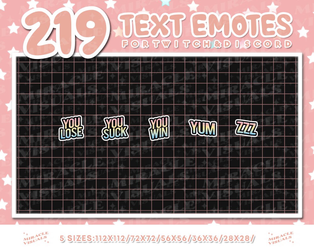 Twitch Text Emotes / Discord Emotes Bundle / Meme Emotes / - Etsy
