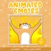 Kawaii Cat Fire Animated Emote / Kitten / Fire Emotes / Me Me Emotes ...