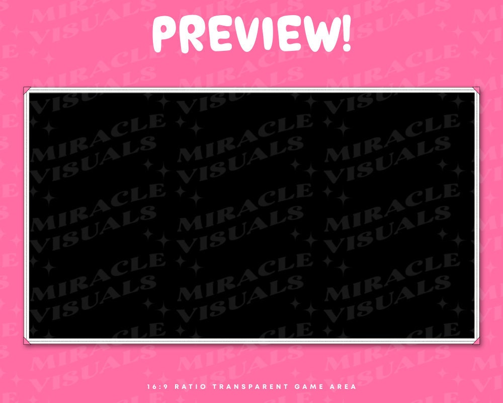 Gameplay Border Frame / Twitch Stream Border Frame / Webcam Frame ...