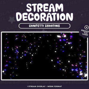 Confetti Shooting Animated Stream Decoration / Congraducation / Confetti / Celebrate ...