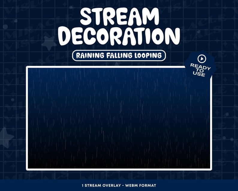 Rain Falling Animated Stream Decoration / Lightheavyrainy ...