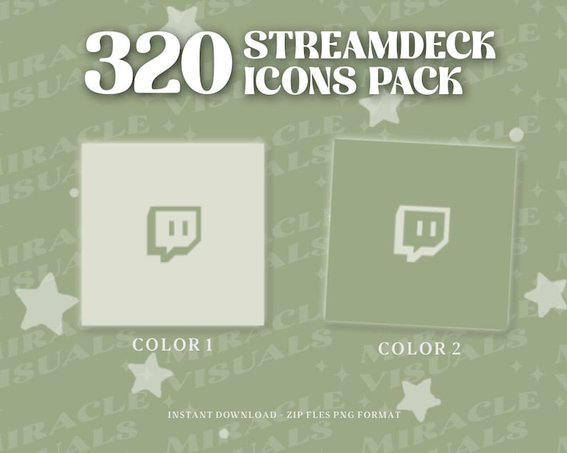 Sagegreen Streamdeck Icon Set | 320 Sagegreen Icon Pack for Elgato ...