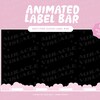 Pastel Animated Stream Label Bar /pastel Pink Cloud / Kawaii ...