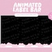 Pastel Animated Stream Label Bar /pastel Pink Cloud / Kawaii ...