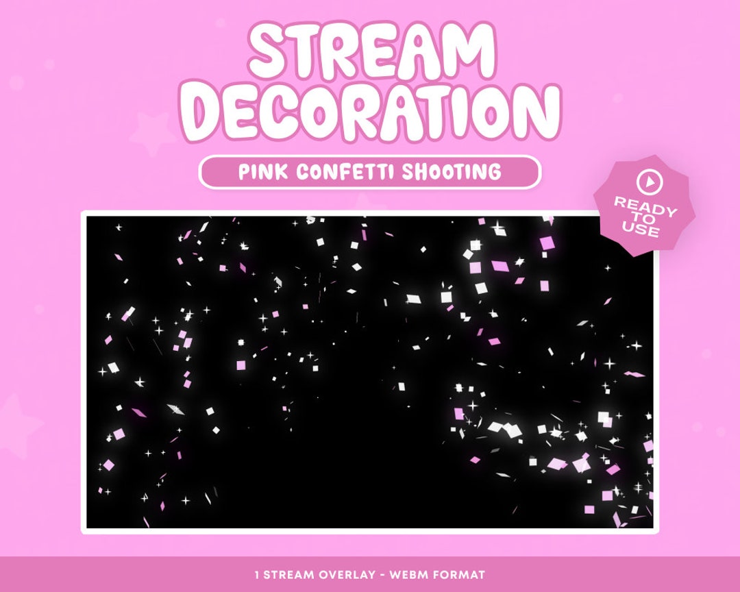Confetti Shooting Animated Stream Decoration / Congraducation ...