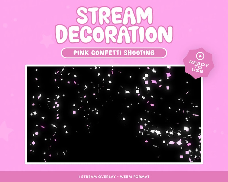Confetti Shooting Animated Stream Decoration / Congraducation ...