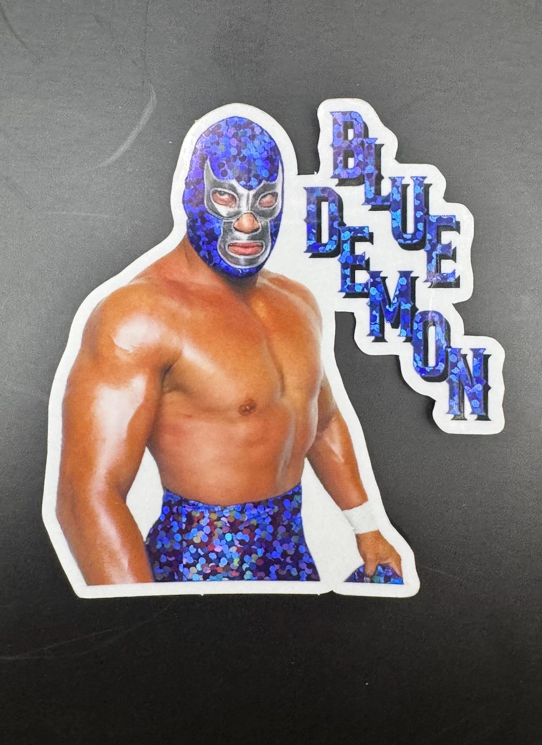 Blue Demon Luchador Sticker - Etsy