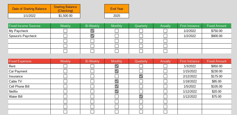 Google Sheets Budget Template | Basic - Etsy