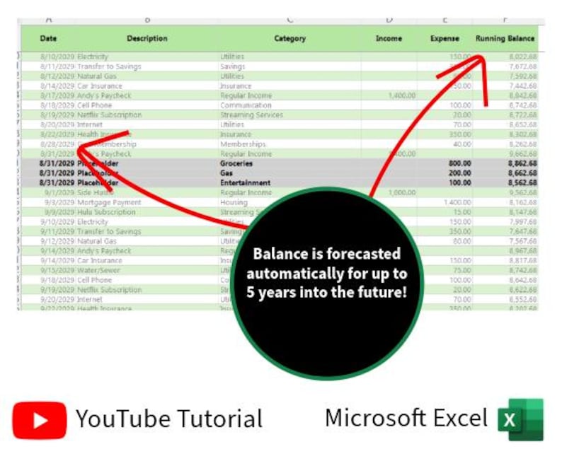2025 Budget Smarter Excel Template - Etsy