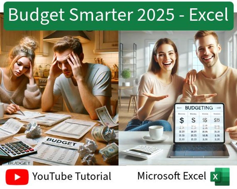 2025 Budget Smarter Excel Template - Etsy