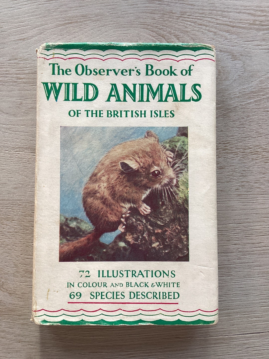 1958 the Observers Book of Wild Animals With Dust Jacket Antique Book ...