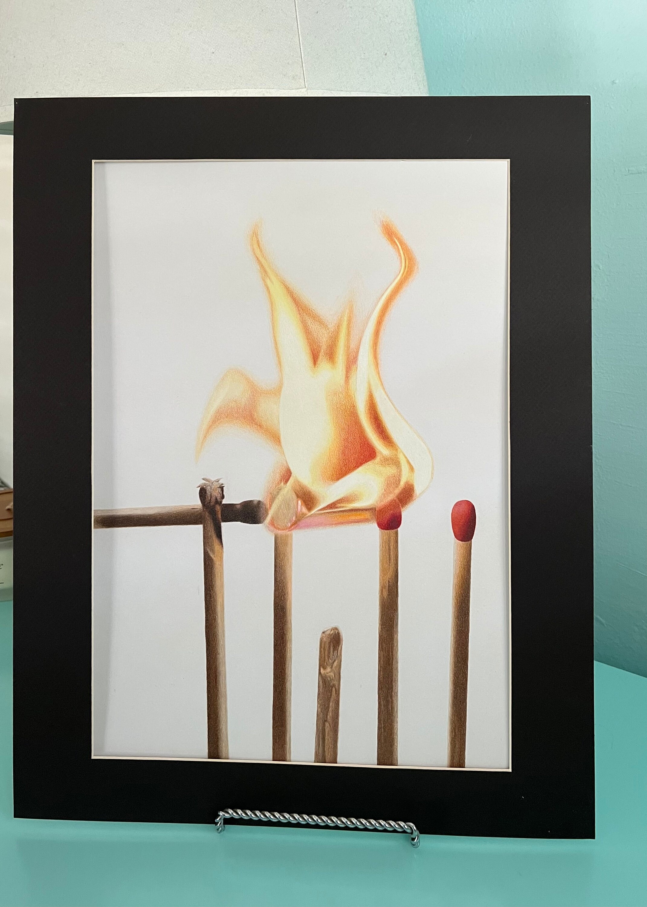 Fire and Match Artwork - Etsy