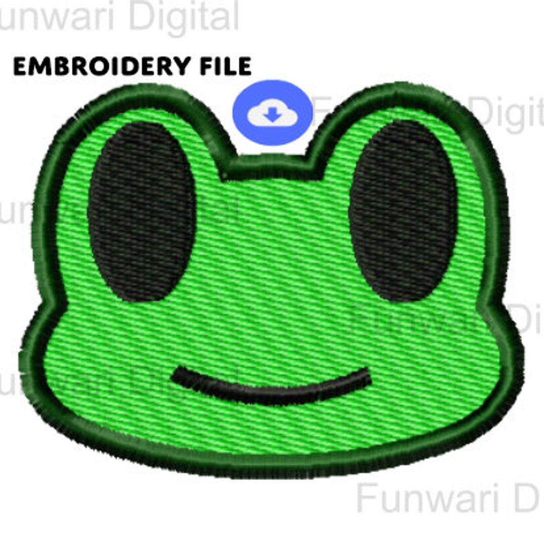 Funny Cute Froggy Embroidery File, Trendy Cottagecore Aesthetic ...