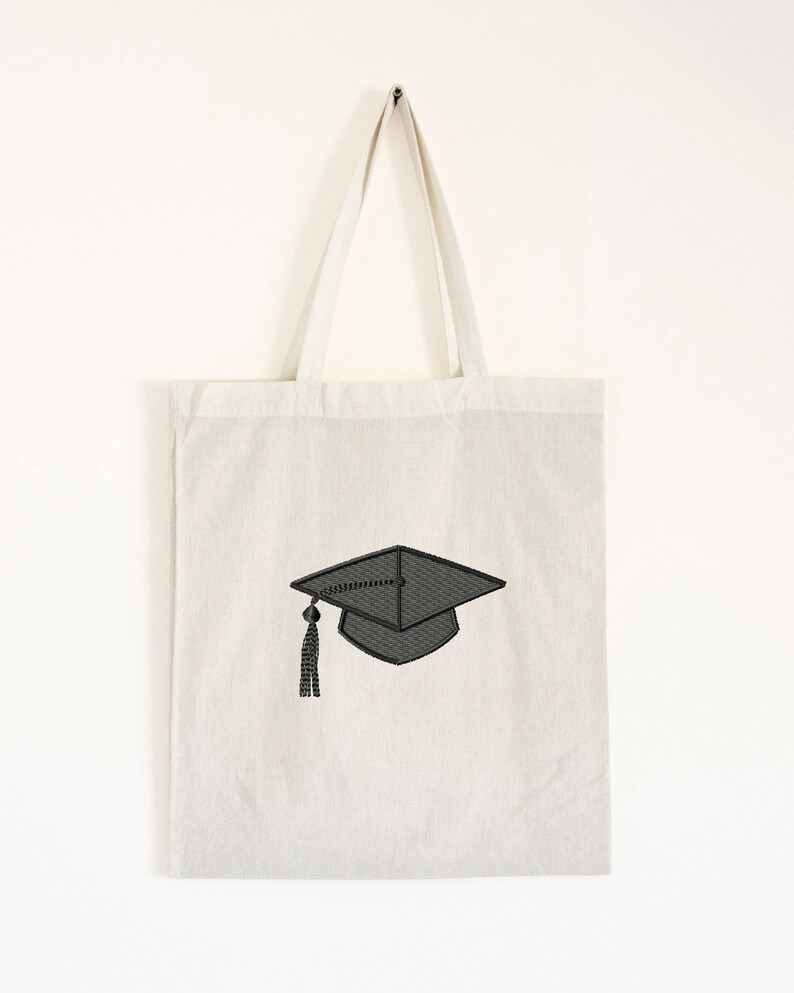 Graduation Cap Embroidery Design - Digital Download for Machine ...