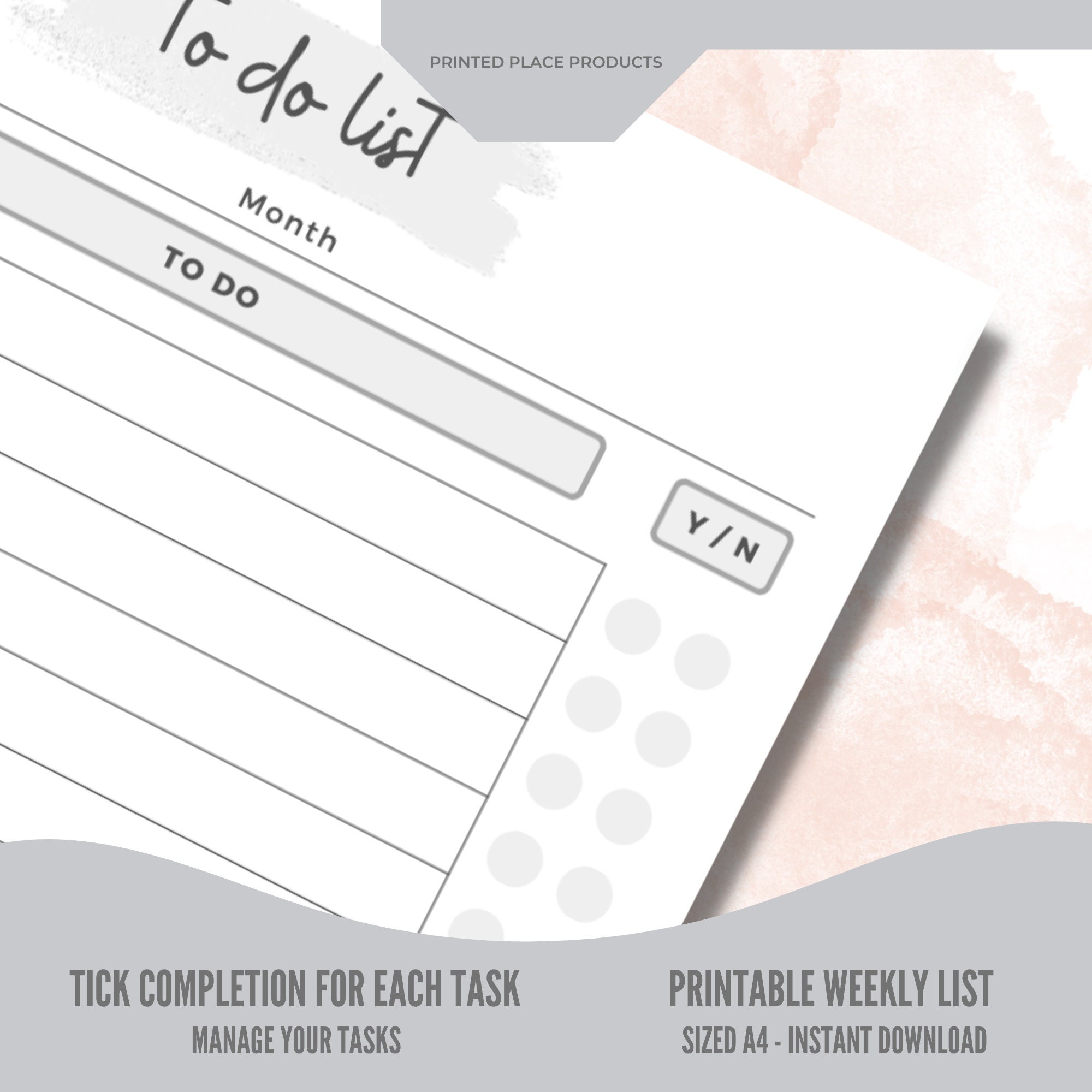 Minimal to Do List Daily Weekly Tracker, Daily to Do List, Printable ...