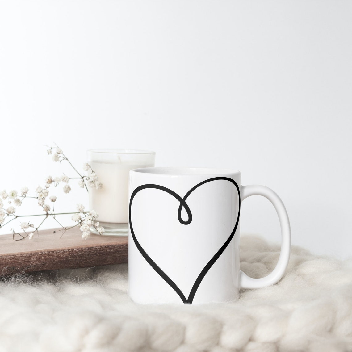 Looped Heart Design - 10pk Instant Downloads in Black & White 2-SVG, 2 ...