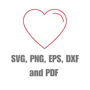 Bubble Line Heart DIGITAL DOWNLOAD | Svg Png Dxf Eps Pdf Instant ...