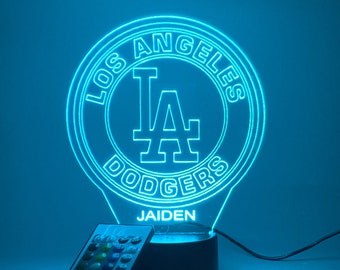 Los Angeles Dodgers Lamp Shade, Baseball. Shades Are 9.5 X 5 X 7 Tall ...