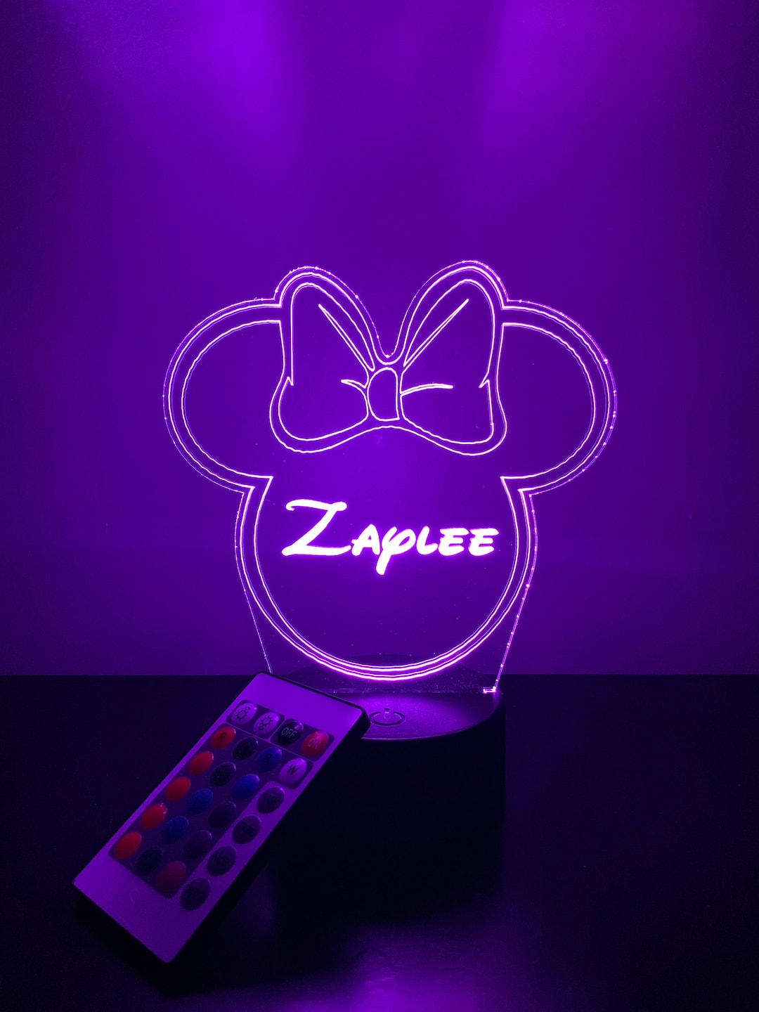 Kids Character Night Light 3D LED Personalized Table Light With Remote ...